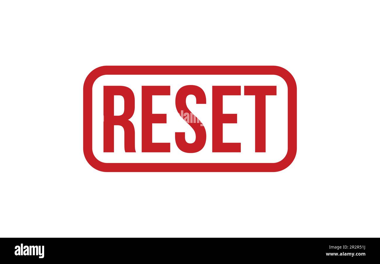 Reset rubber stamp hi-res stock photography and images - Alamy
