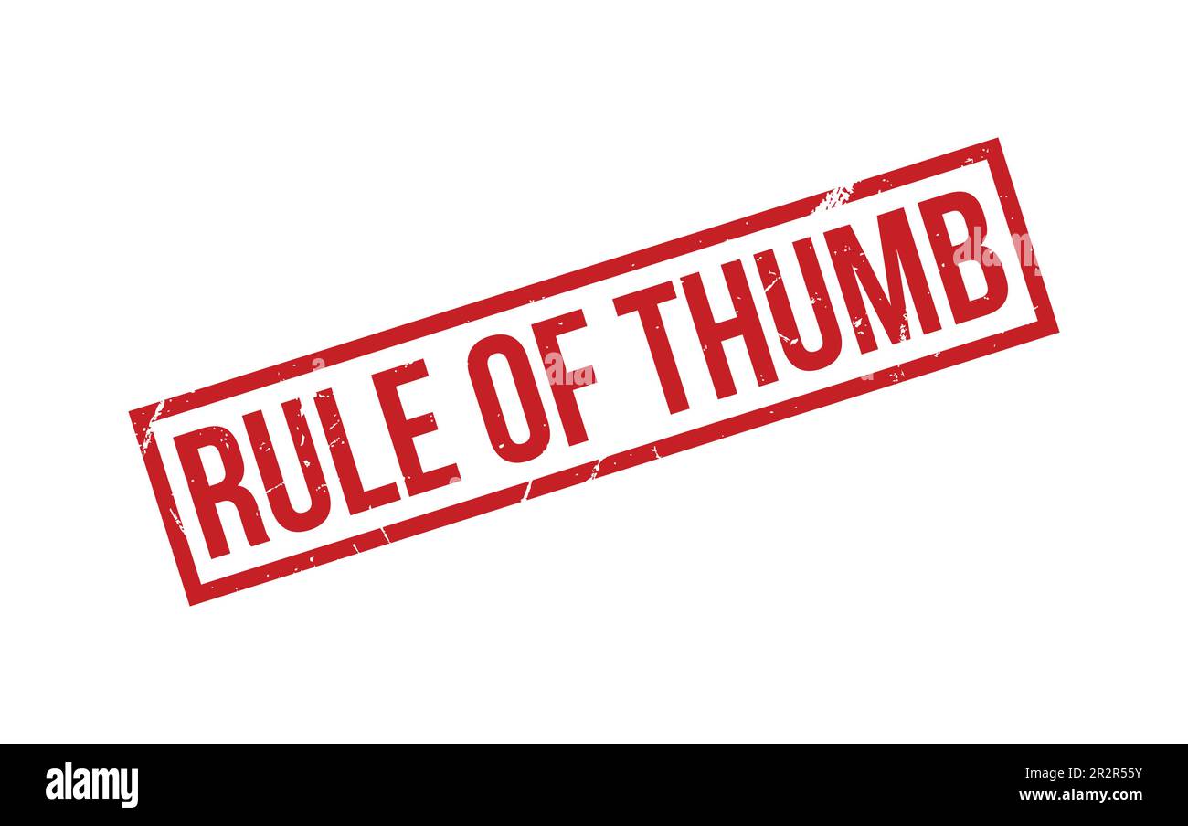 Rule of Thumb Rubber Stamp Seal Vector Stock Vector Image & Art - Alamy