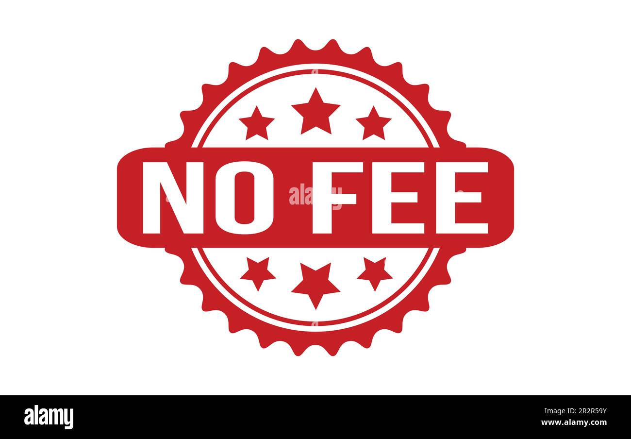 No Fee Rubber Stamp Seal Vector Stock Vector Image & Art - Alamy