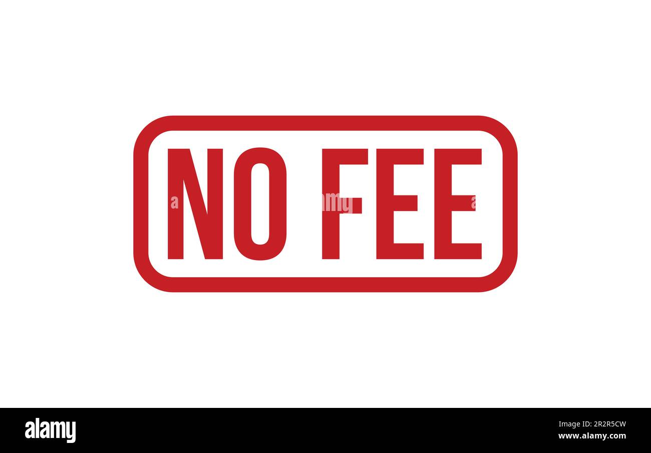 No fee stamp Cut Out Stock Images & Pictures - Alamy