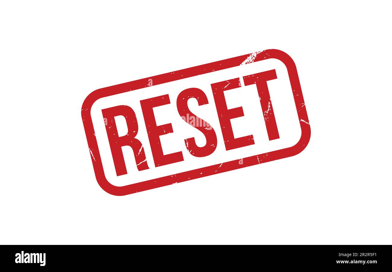 Reset stamp hi-res stock photography and images - Alamy