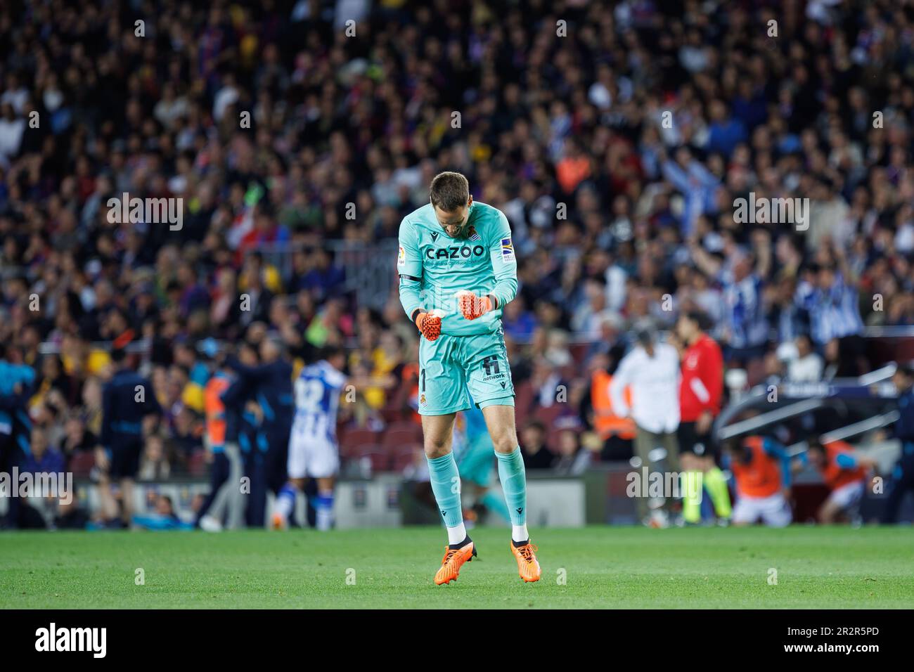Barcelona, Spain. 20th May, 2023. Alex Remiro celebrate a goal during ...