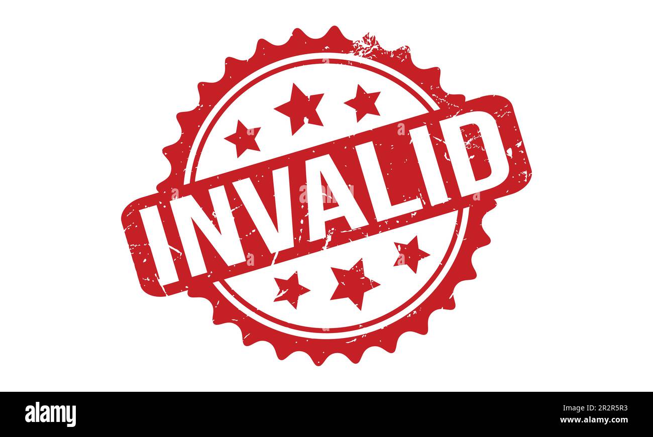 Invalid Rubber Stamp Seal Vector Stock Vector Image & Art - Alamy