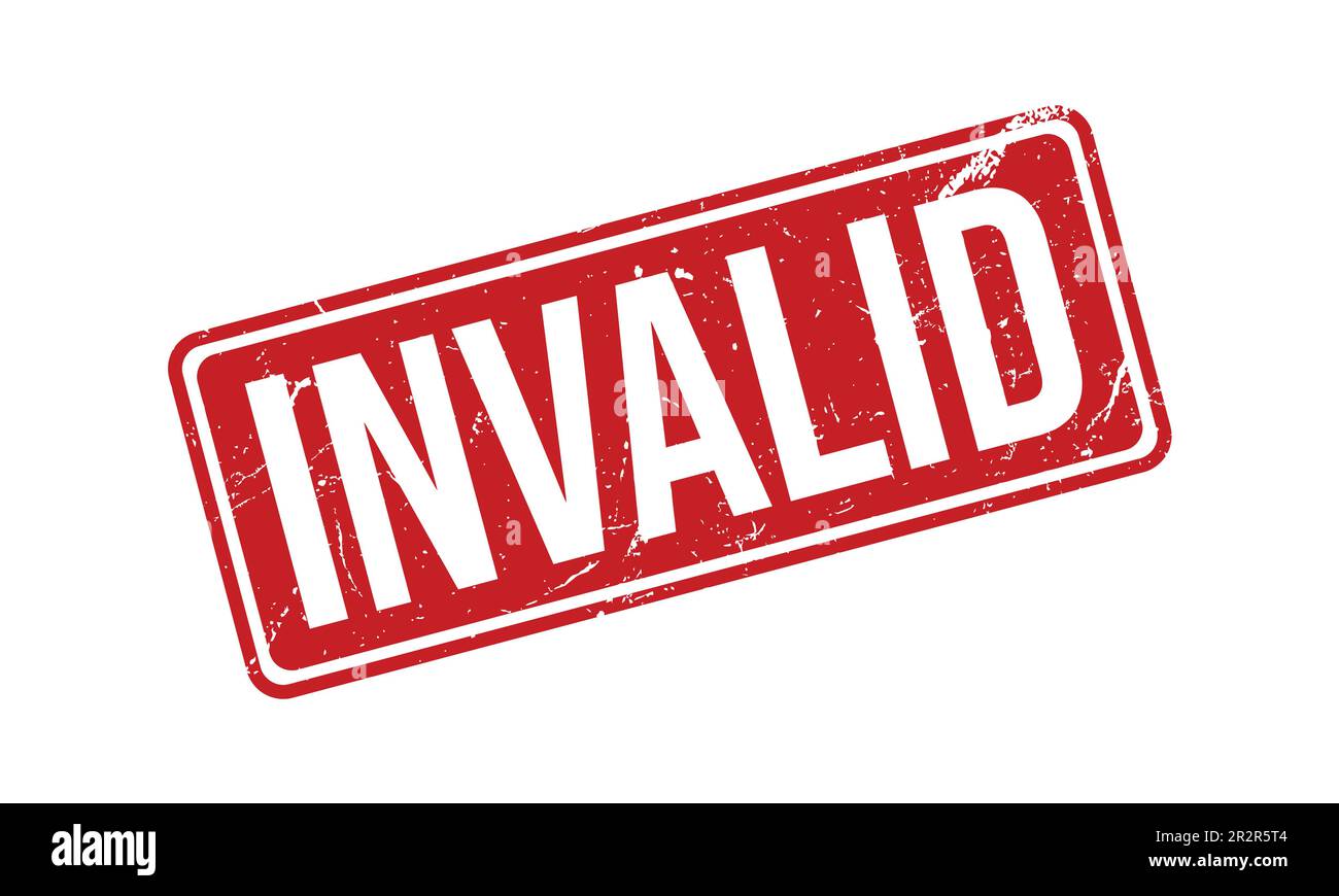 Invalid Rubber Stamp Seal Vector Stock Vector Image & Art - Alamy