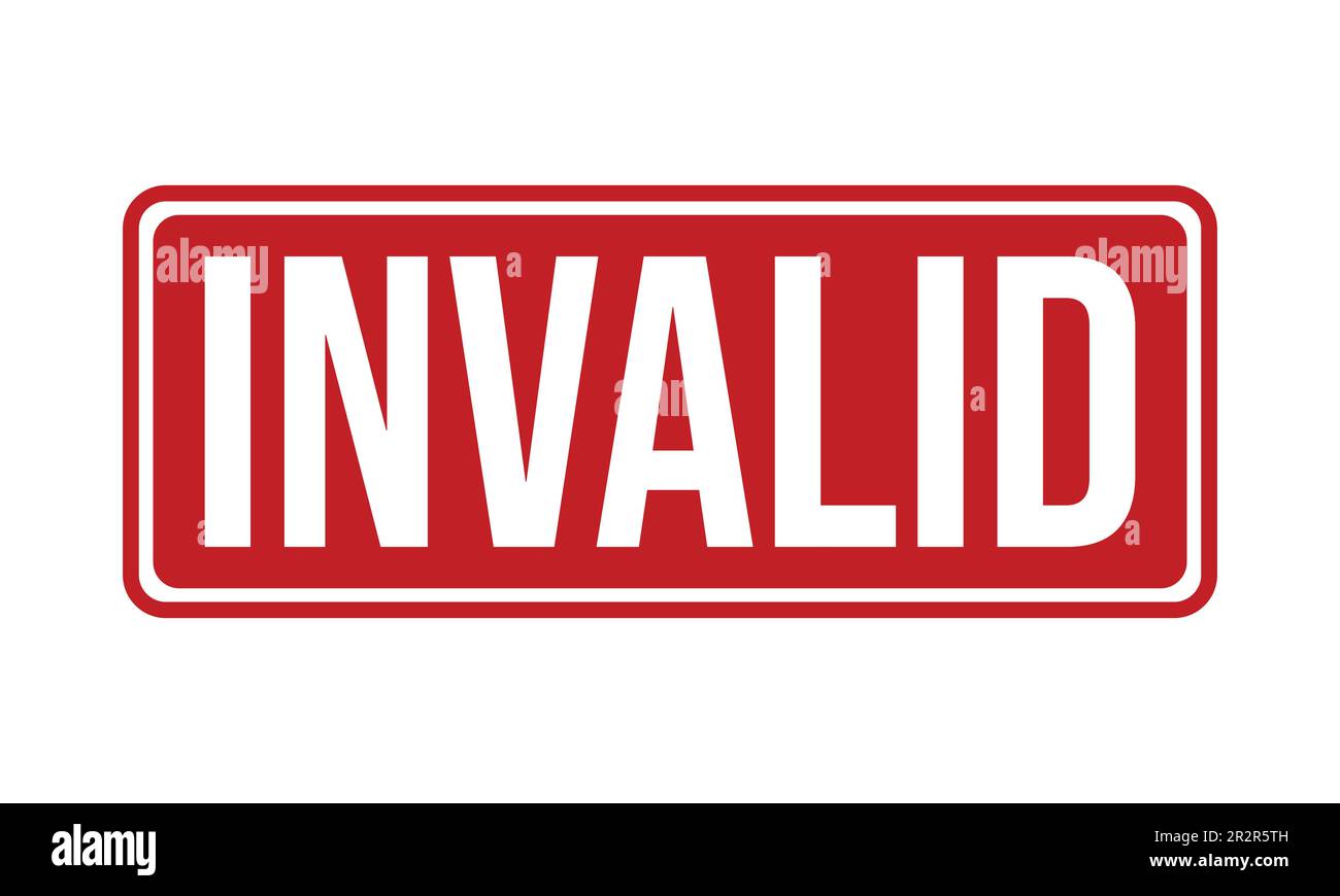 Invalid Rubber Stamp Seal Vector Stock Vector Image & Art - Alamy