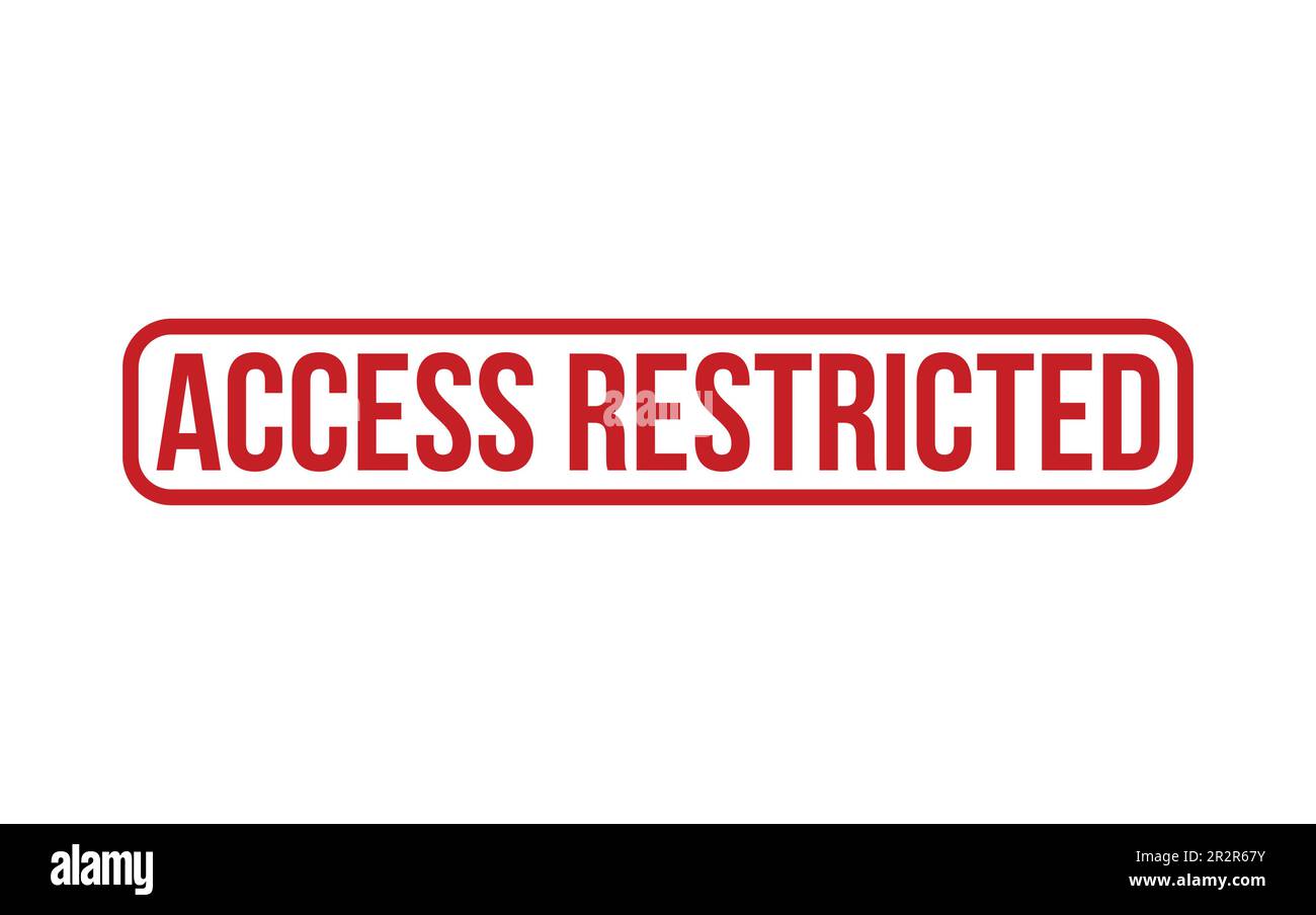 Access restricted seal hi-res stock photography and images - Alamy