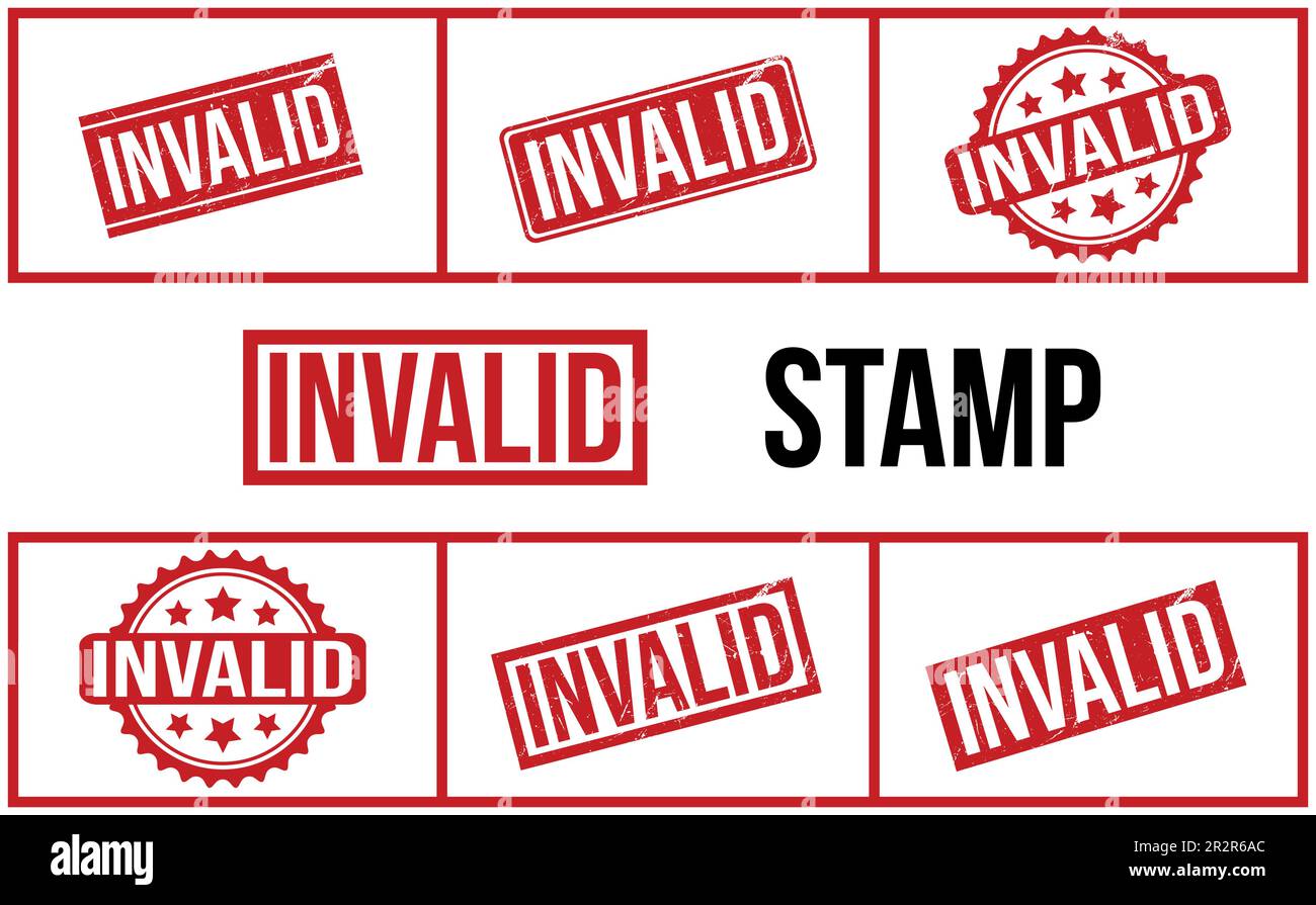 Invalid stamp Cut Out Stock Images & Pictures - Alamy