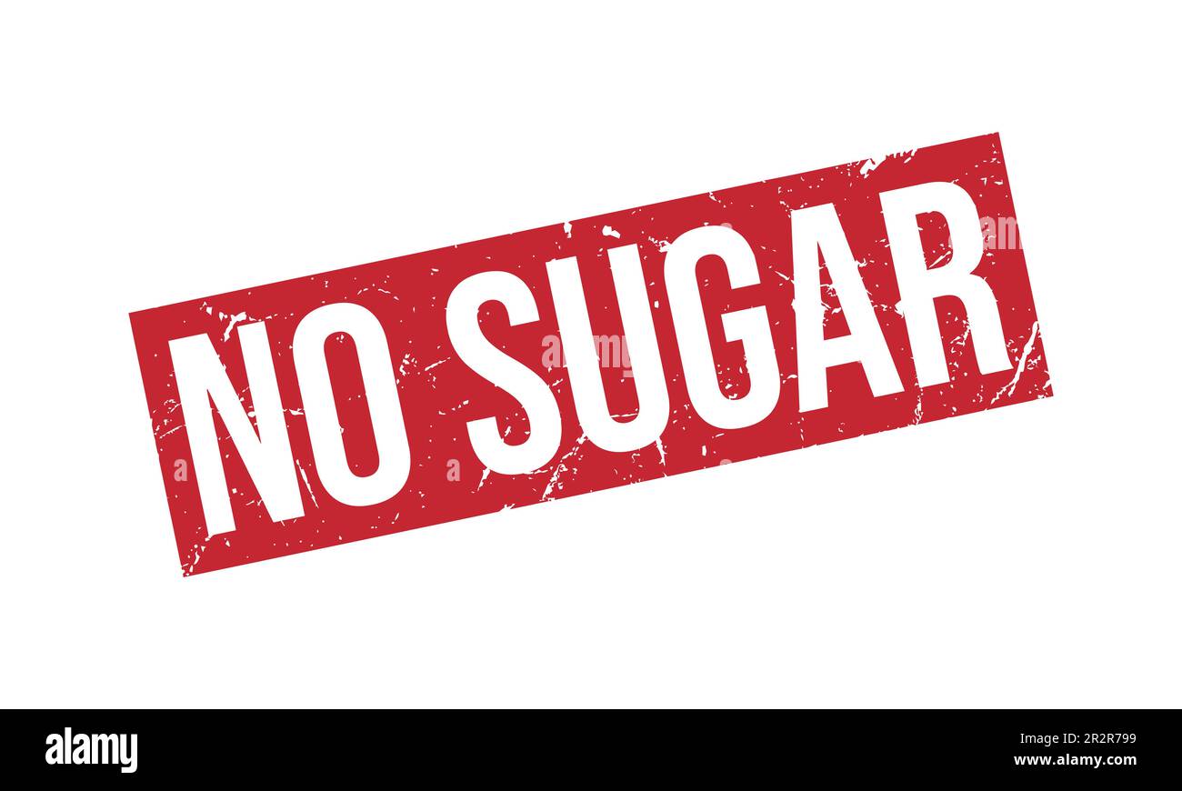 No Sugar Rubber Stamp Seal Vector Stock Vector Image & Art - Alamy
