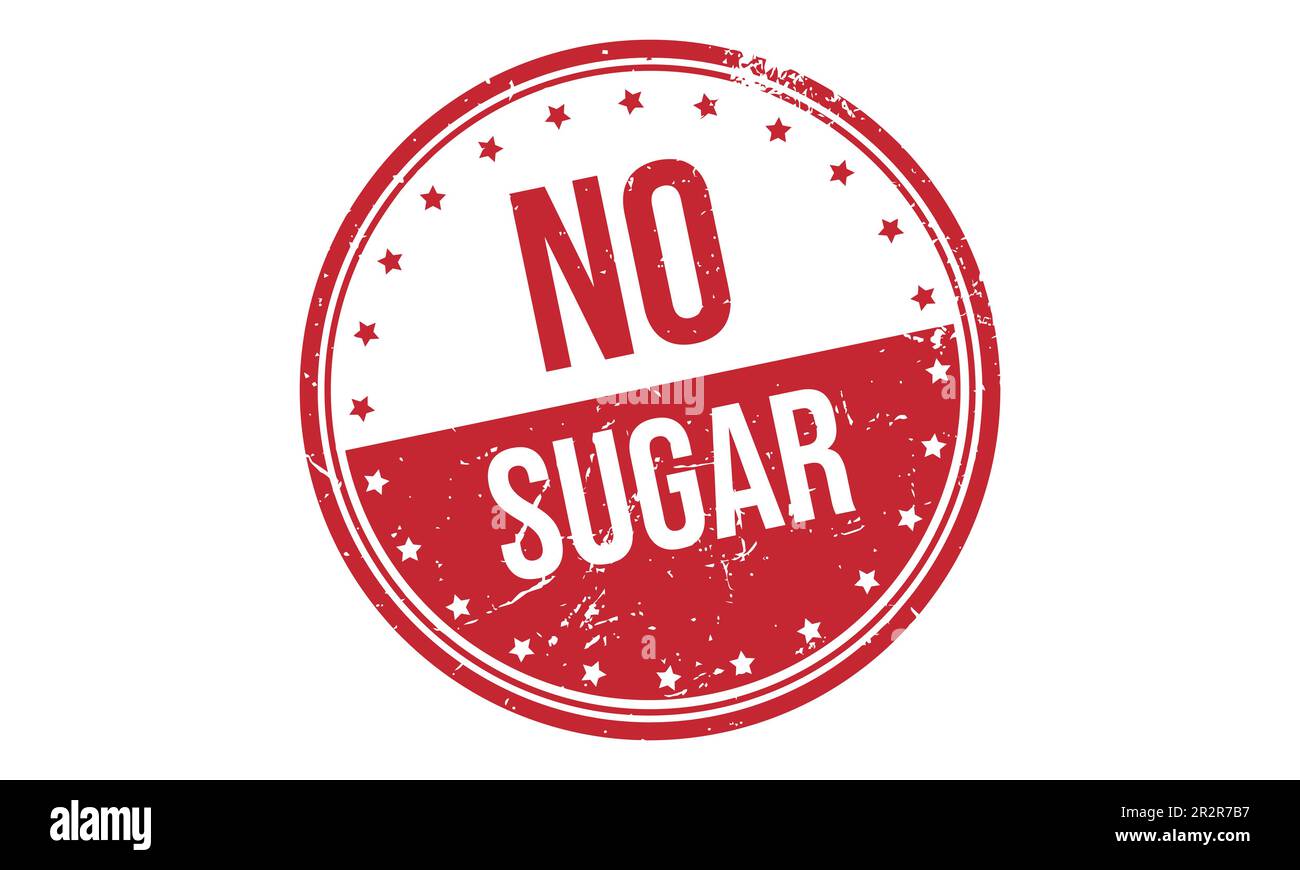 No Sugar Rubber Stamp Seal Vector Stock Vector Image & Art - Alamy