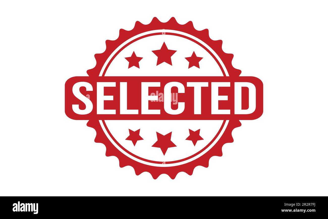 Selected Rubber Stamp Seal Vector Stock Vector Image & Art - Alamy