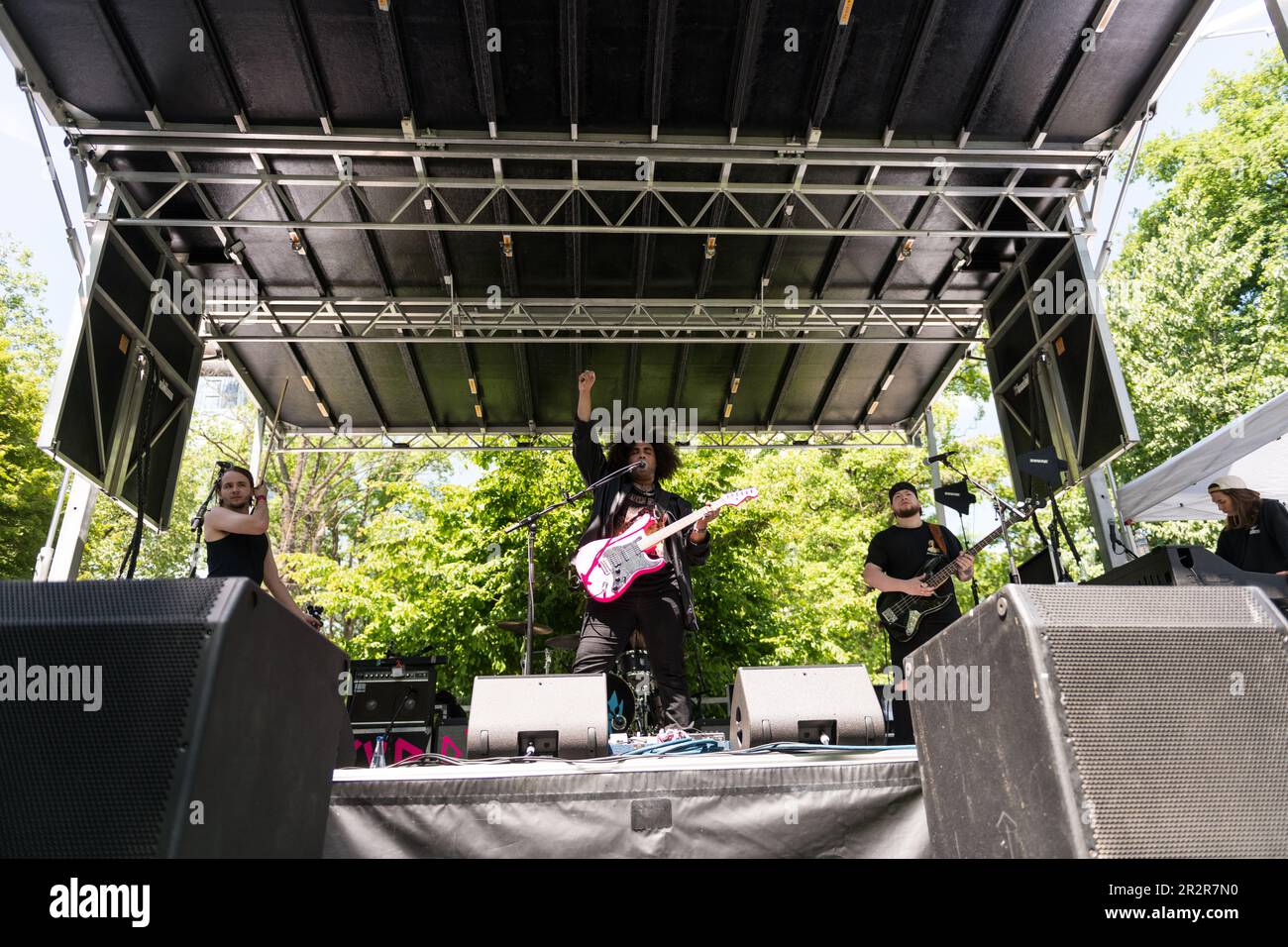Seattle, USA. 20 May, 2023. Seattle band King Youngblood playing at a ...