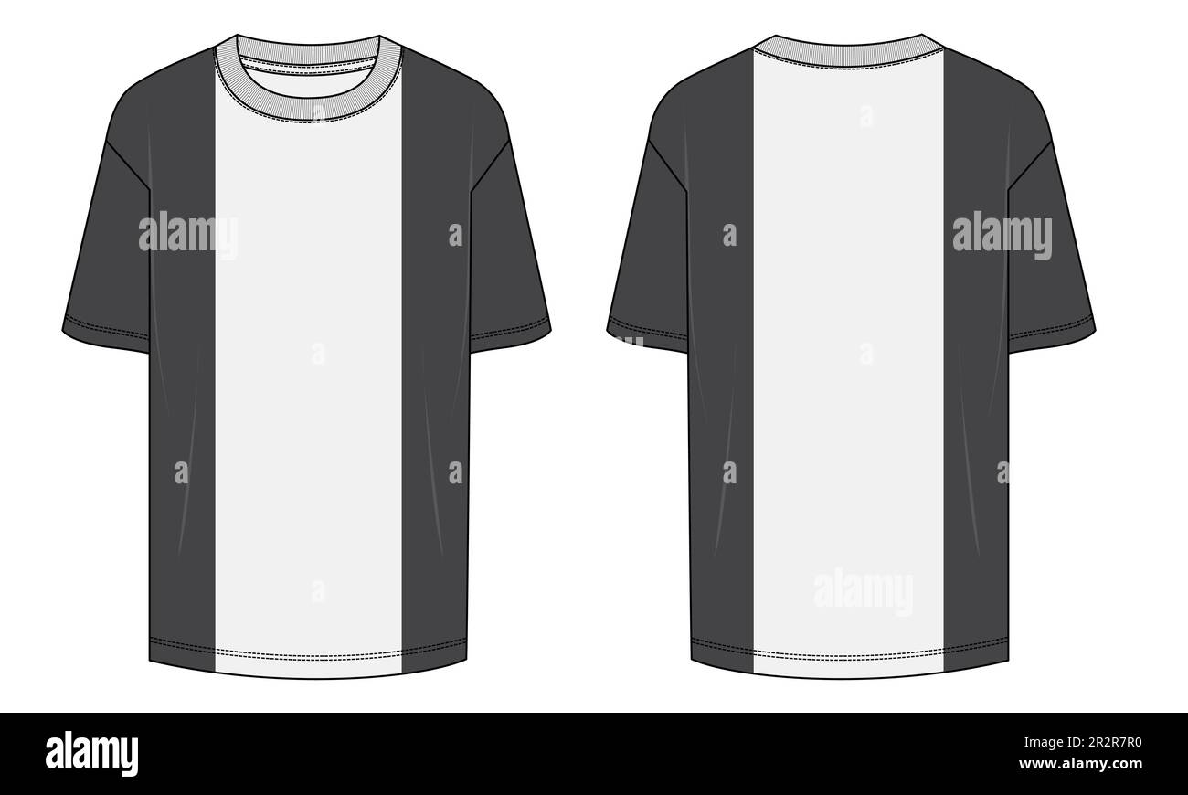 T shirt Technical Fashion flat sketch vector illustration template ...