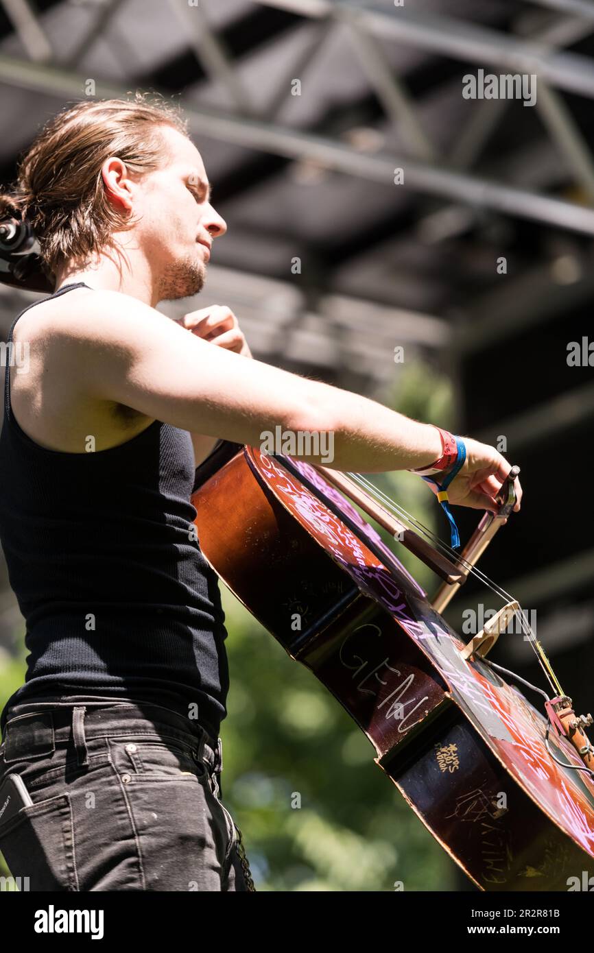 Seattle, USA. 20 May, 2023. Seattle band King Youngblood playing at a ...