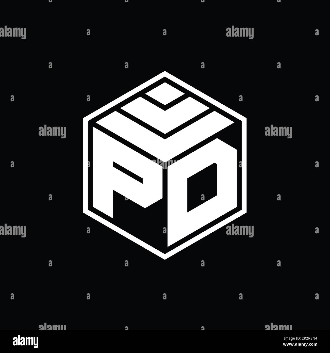 PD Logo monogram with hexagon geometric shape isolated outline design ... PD Logo monogram with hexagon geometric shape isolated outline design ...