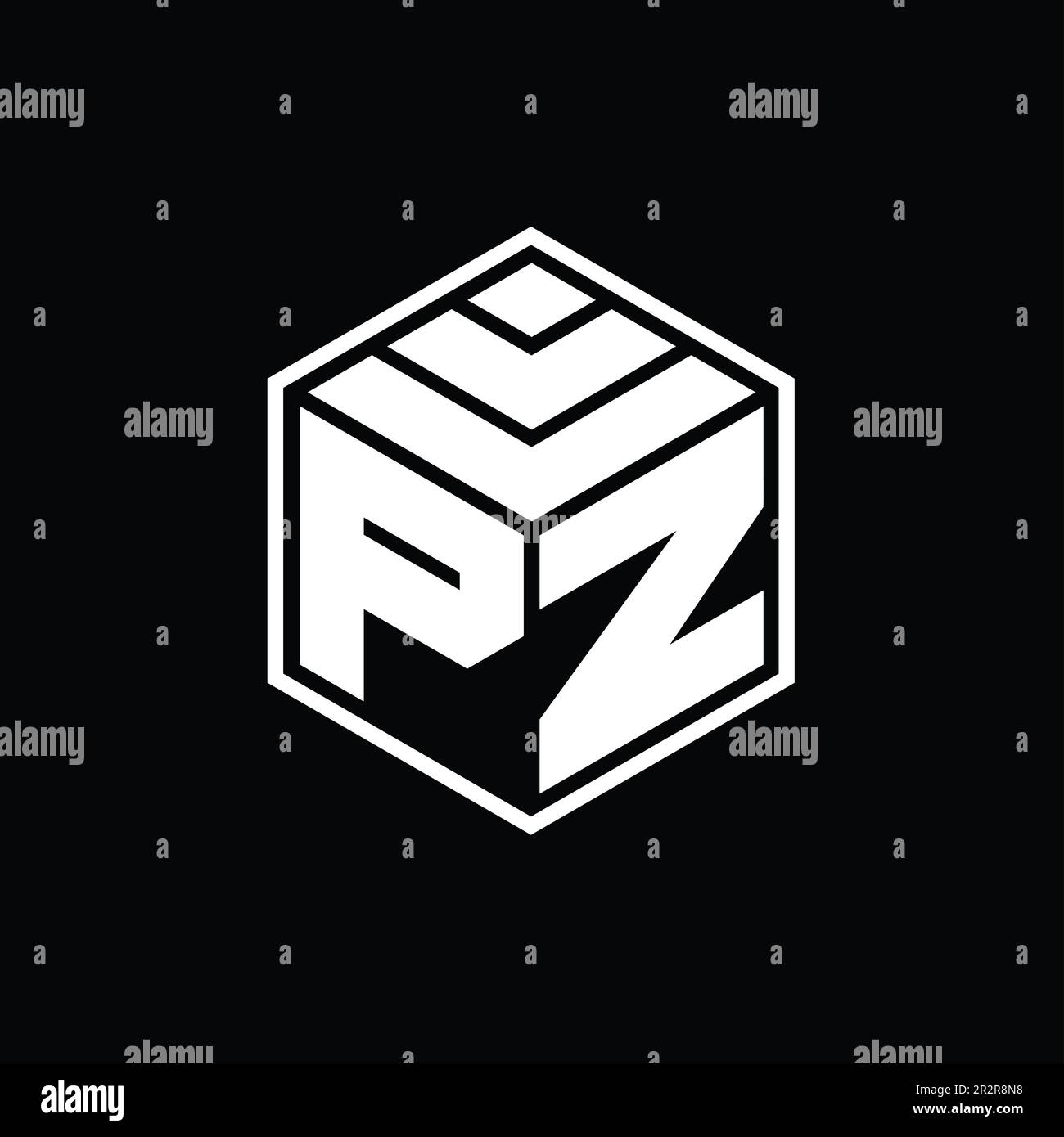 Pz modern logo hi-res stock photography and images - Alamy