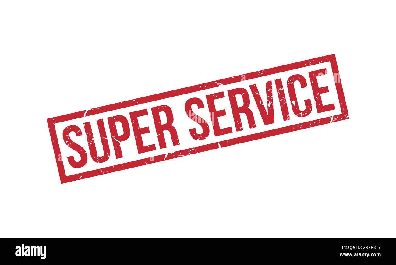 Super service rubber stamp Stock Vector Images - Alamy