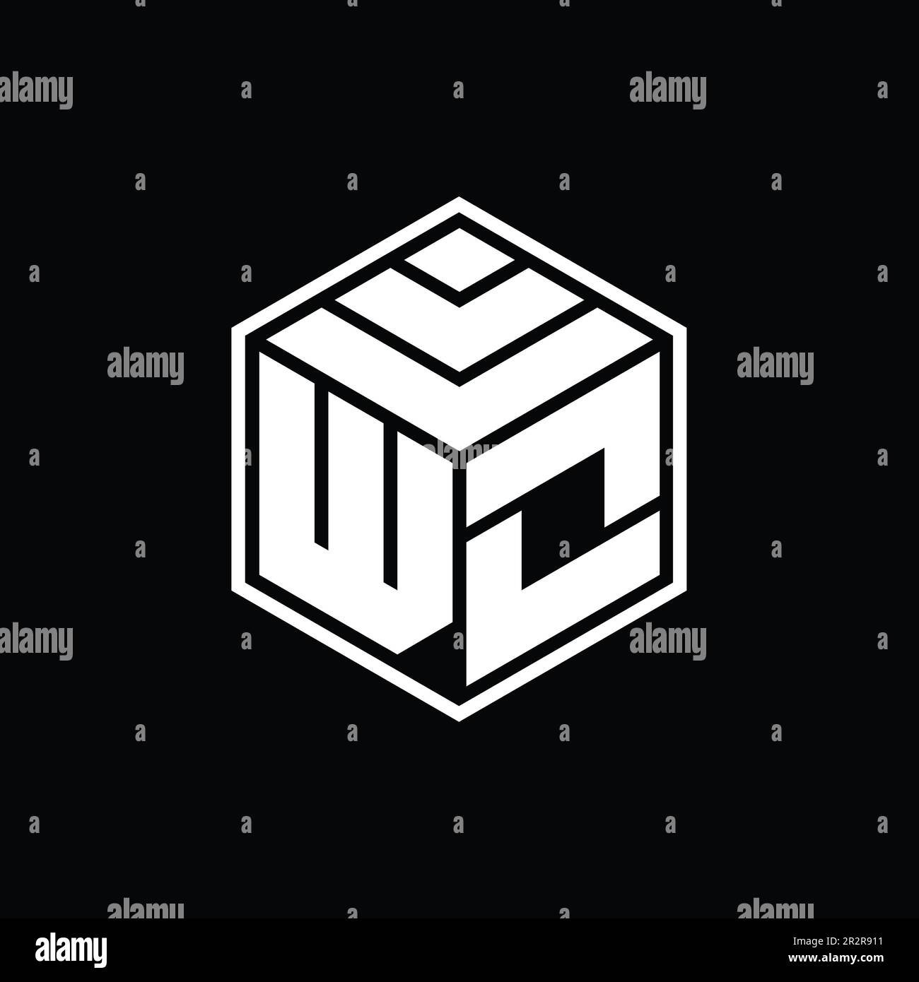 Letter wo icon hi-res stock photography and images - Alamy