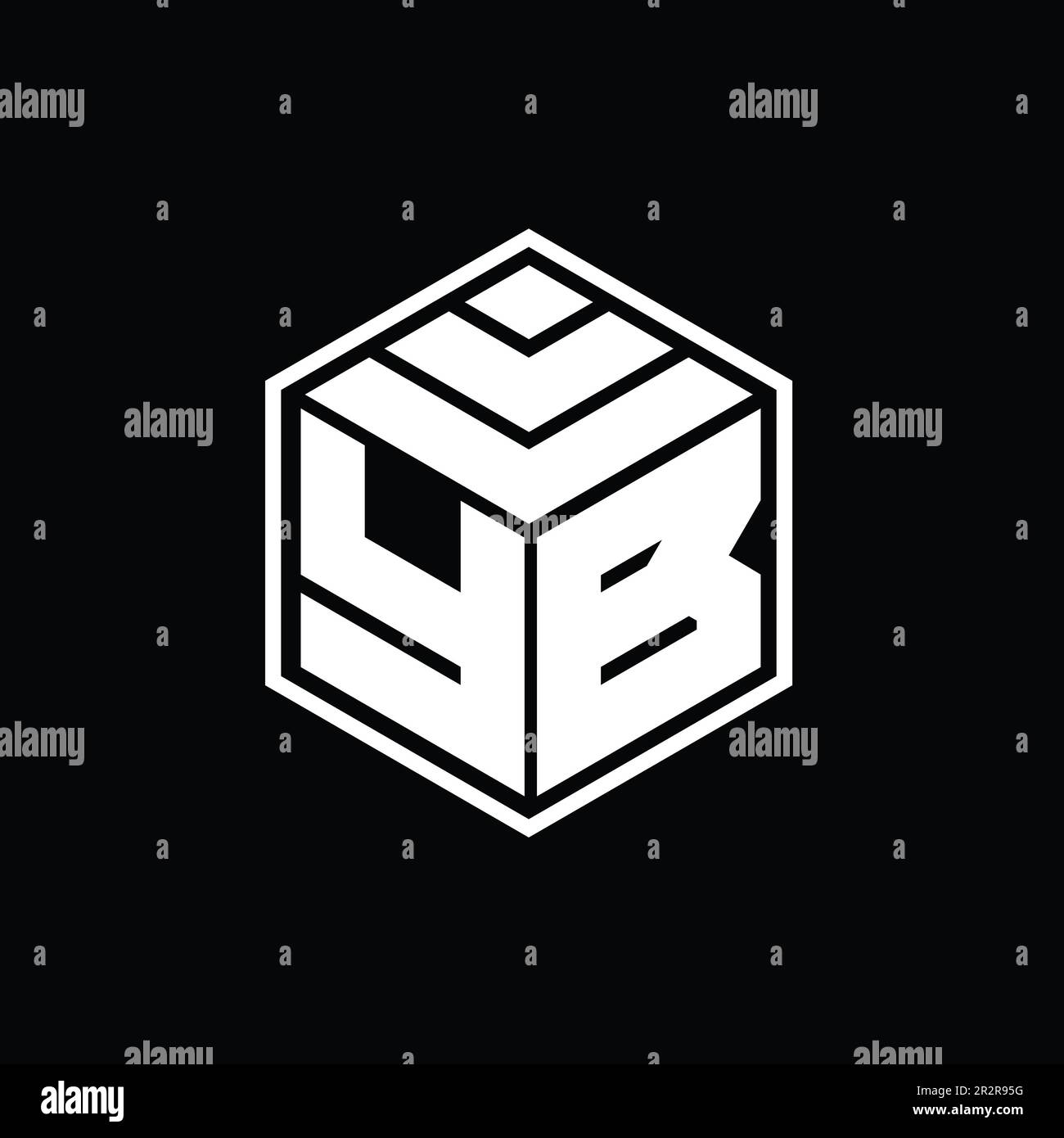 Initial yb logo hi-res stock photography and images - Alamy