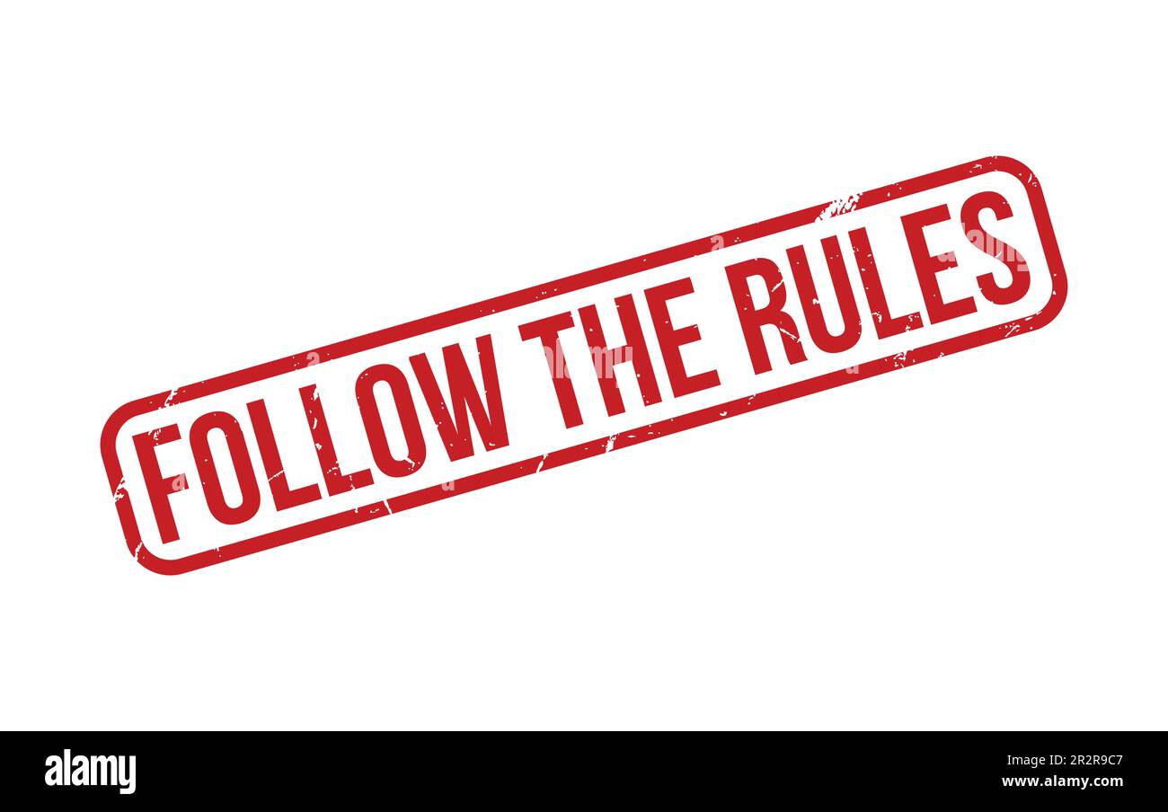 Follow the rules vector vectors hi-res stock photography and images - Alamy