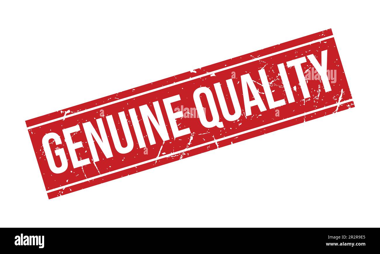 Genuine Quality Rubber Stamp Seal Vector Stock Vector Image & Art - Alamy