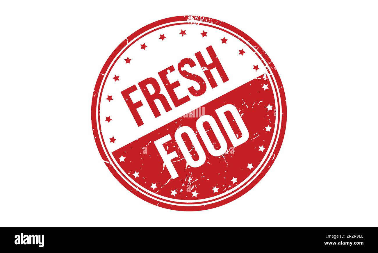 Fresh Food Rubber Stamp Seal Vector Stock Vector Image & Art - Alamy