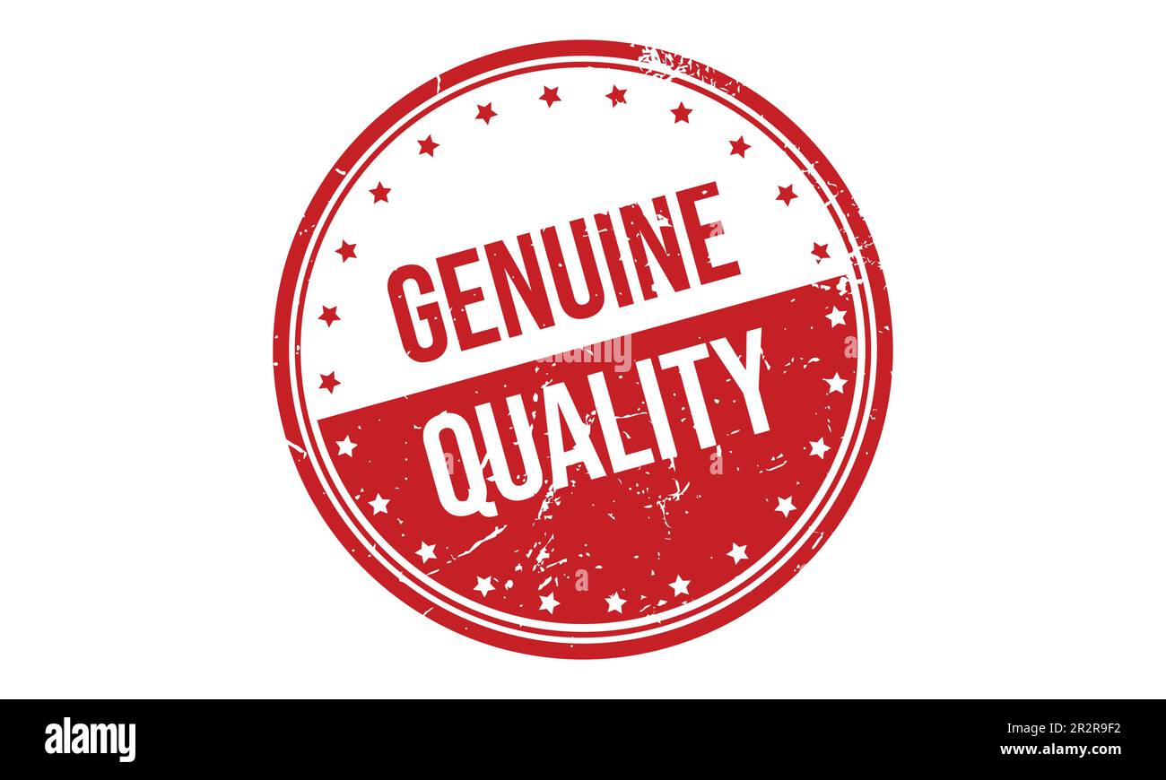 Genuine Quality Rubber Stamp Seal Vector Stock Vector Image & Art - Alamy