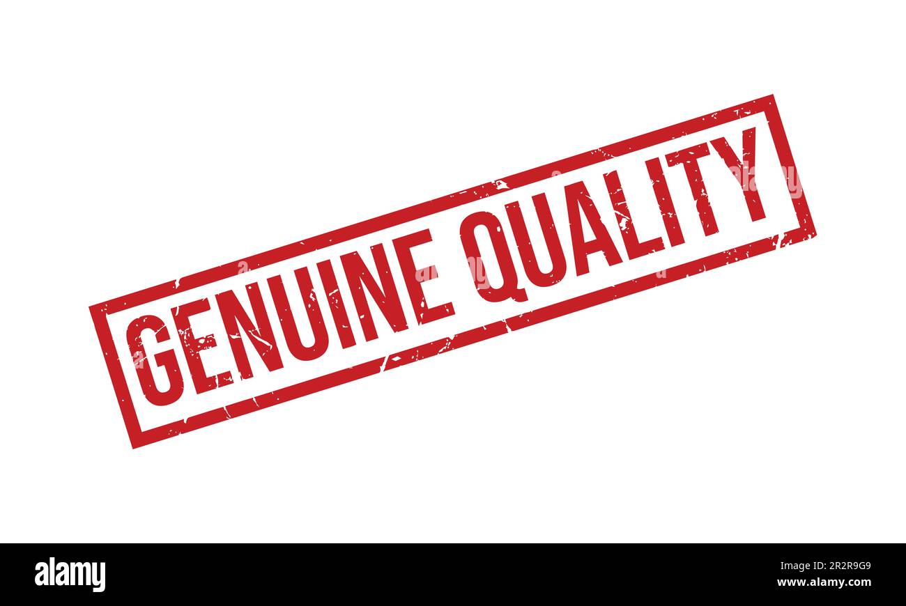 Genuine Quality Rubber Stamp Seal Vector Stock Vector Image & Art - Alamy