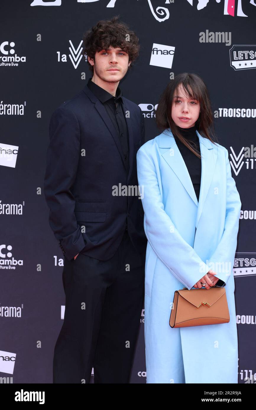 Kim Higelin and guest attend "Tim Burton, The Labyrinth" exhibition at ...