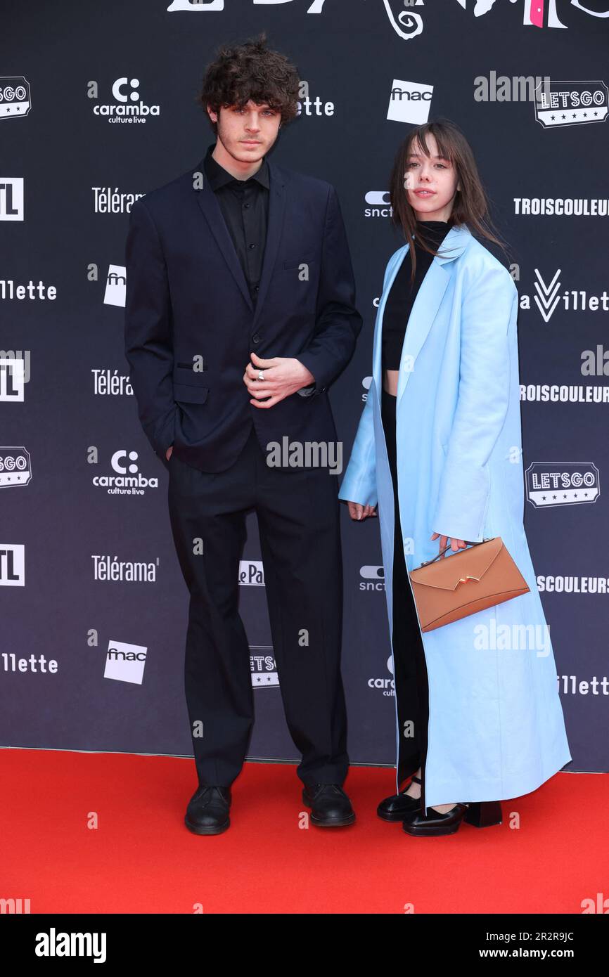 Kim Higelin and guest attend "Tim Burton, The Labyrinth" exhibition at ...