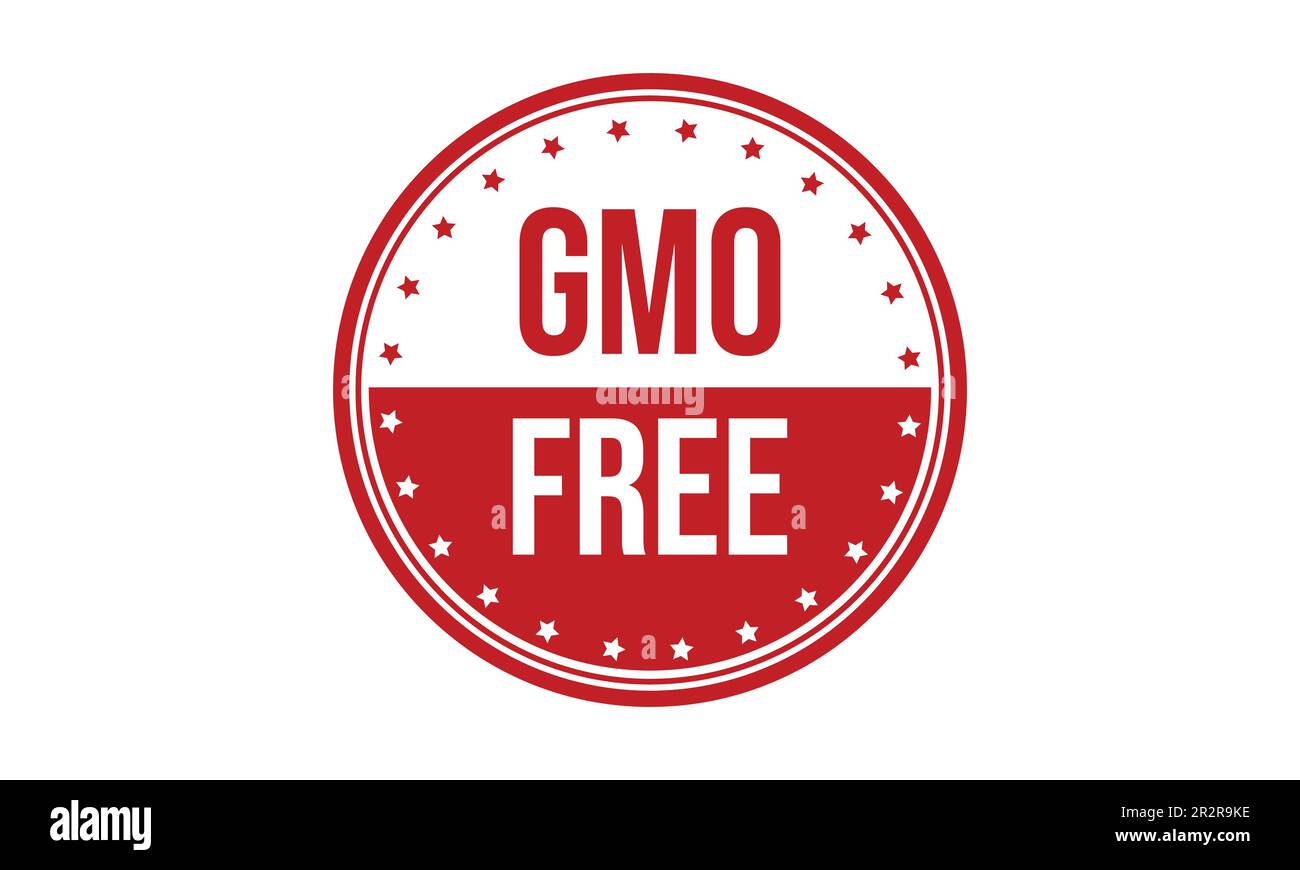 GMO Free Rubber Stamp Seal Vector Stock Vector Image & Art - Alamy
