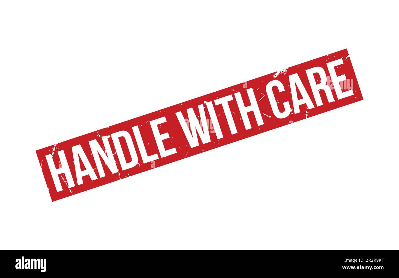 Handle With Care Rubber Stamp Seal Vector Stock Vector Image & Art - Alamy