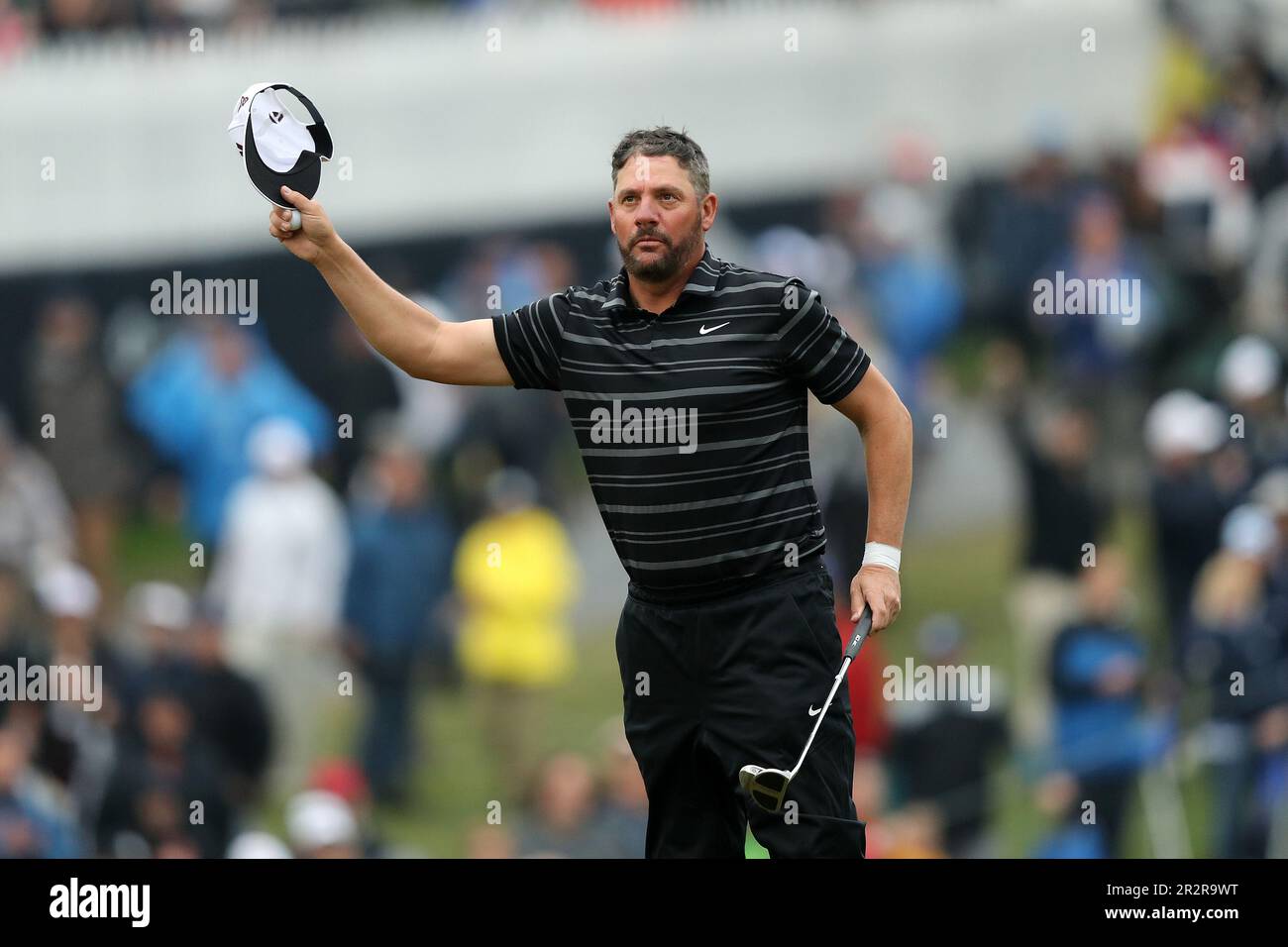 Rochester, USA. 20th May, 2023. PGA Professional, Michael Block reacts ...