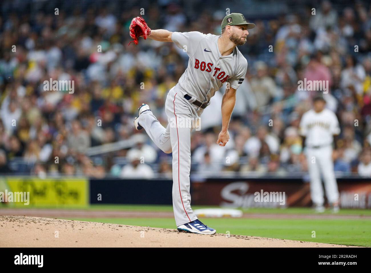 Boston Red Sox starting pitcher Chris Sale throws to the plate during ...
