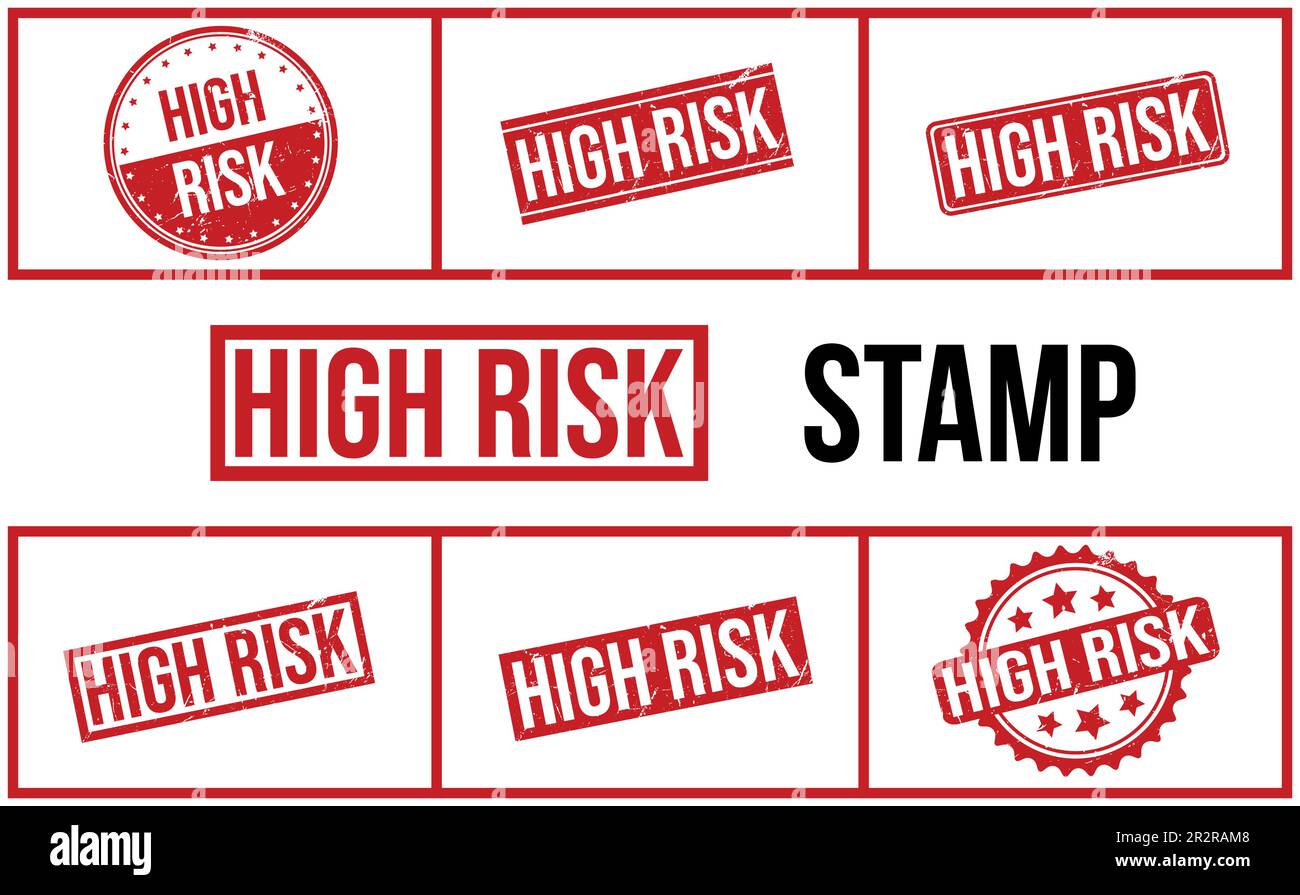 High Risk Rubber Stamp Set Vector Stock Vector Image & Art - Alamy