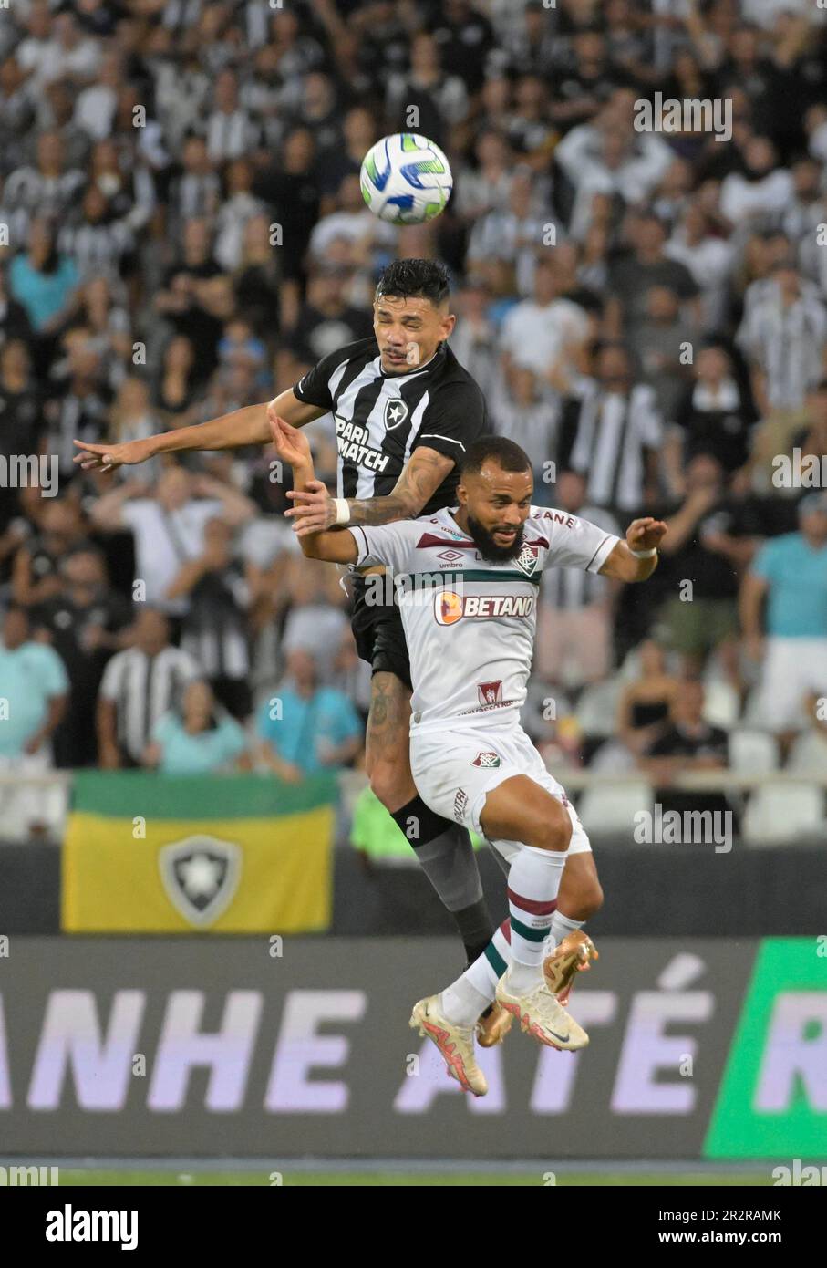 Botafogo and Fluminense , Brazilian soccer Football match,in Nilton ...