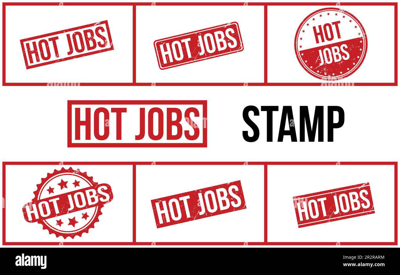Hot Jobs Rubber Stamp Set Vector Stock Vector Image & Art - Alamy
