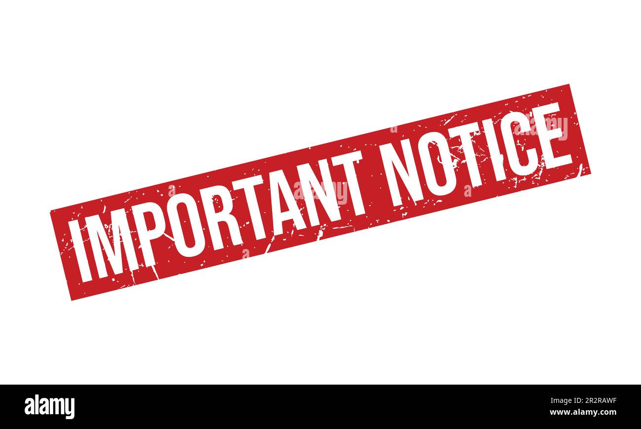 Important notice hi-res stock photography and images - Alamy