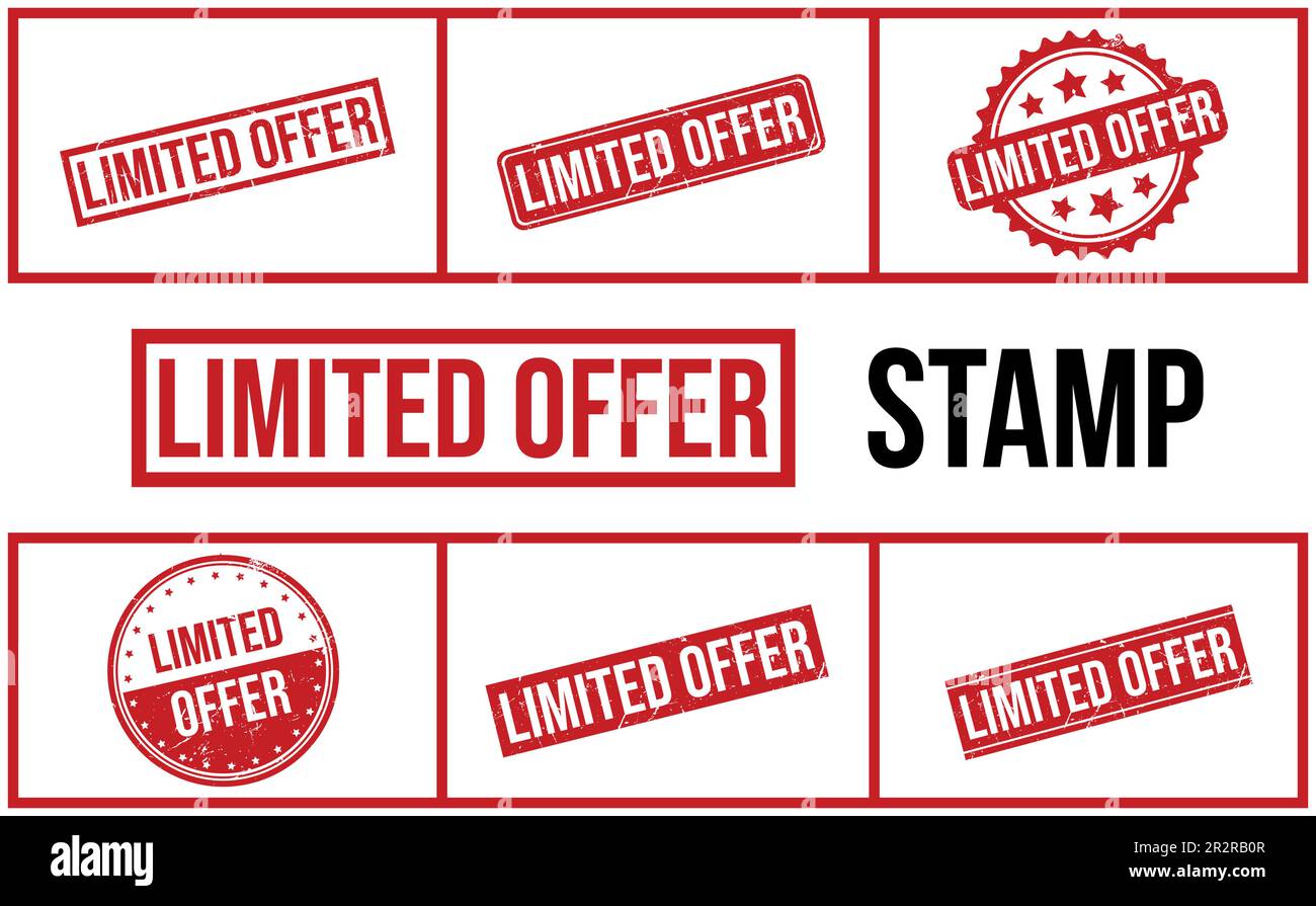 Limited Offer Rubber Stamp Set Vector Stock Vector Image & Art - Alamy