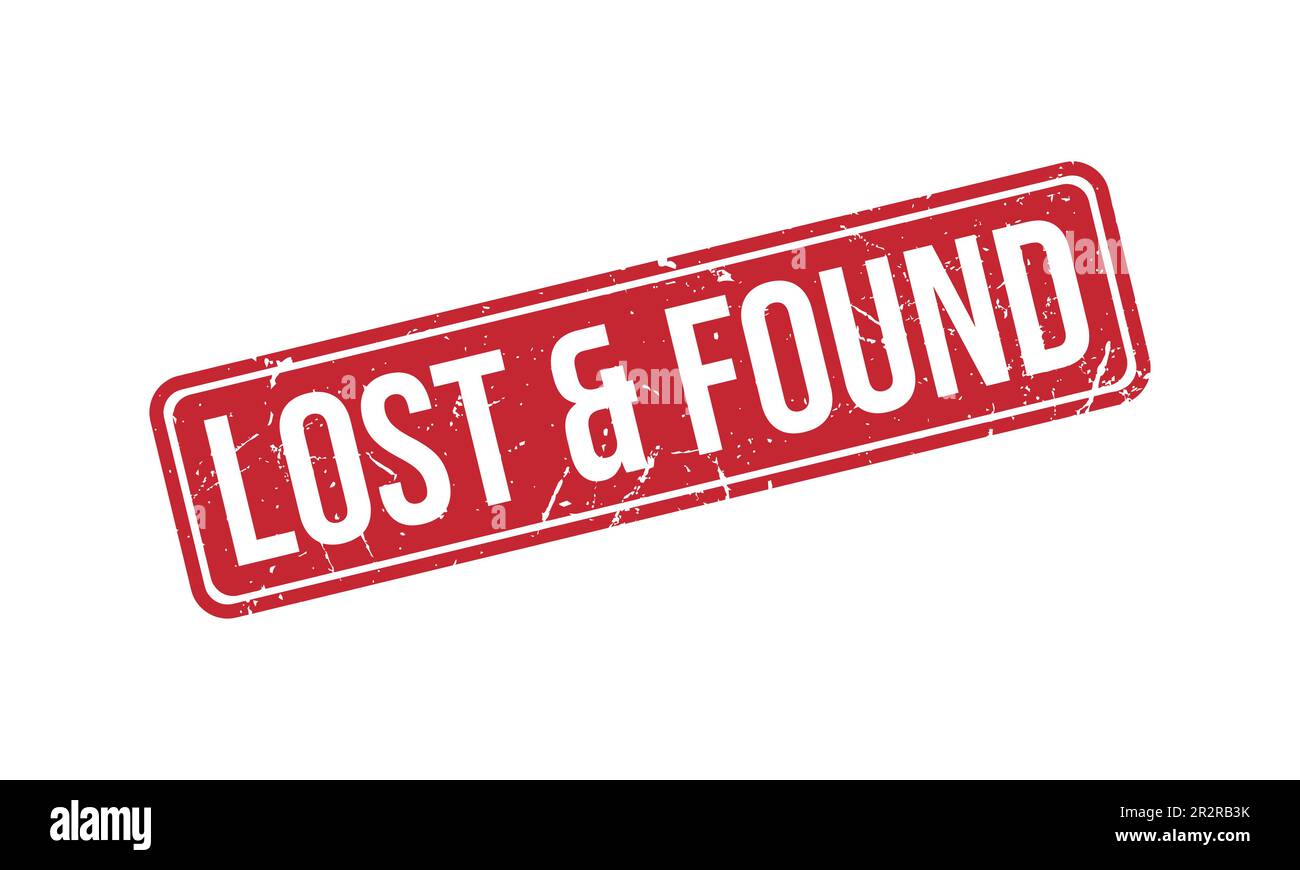 Lost & Found Rubber Stamp Seal Vector Stock Vector Image & Art - Alamy