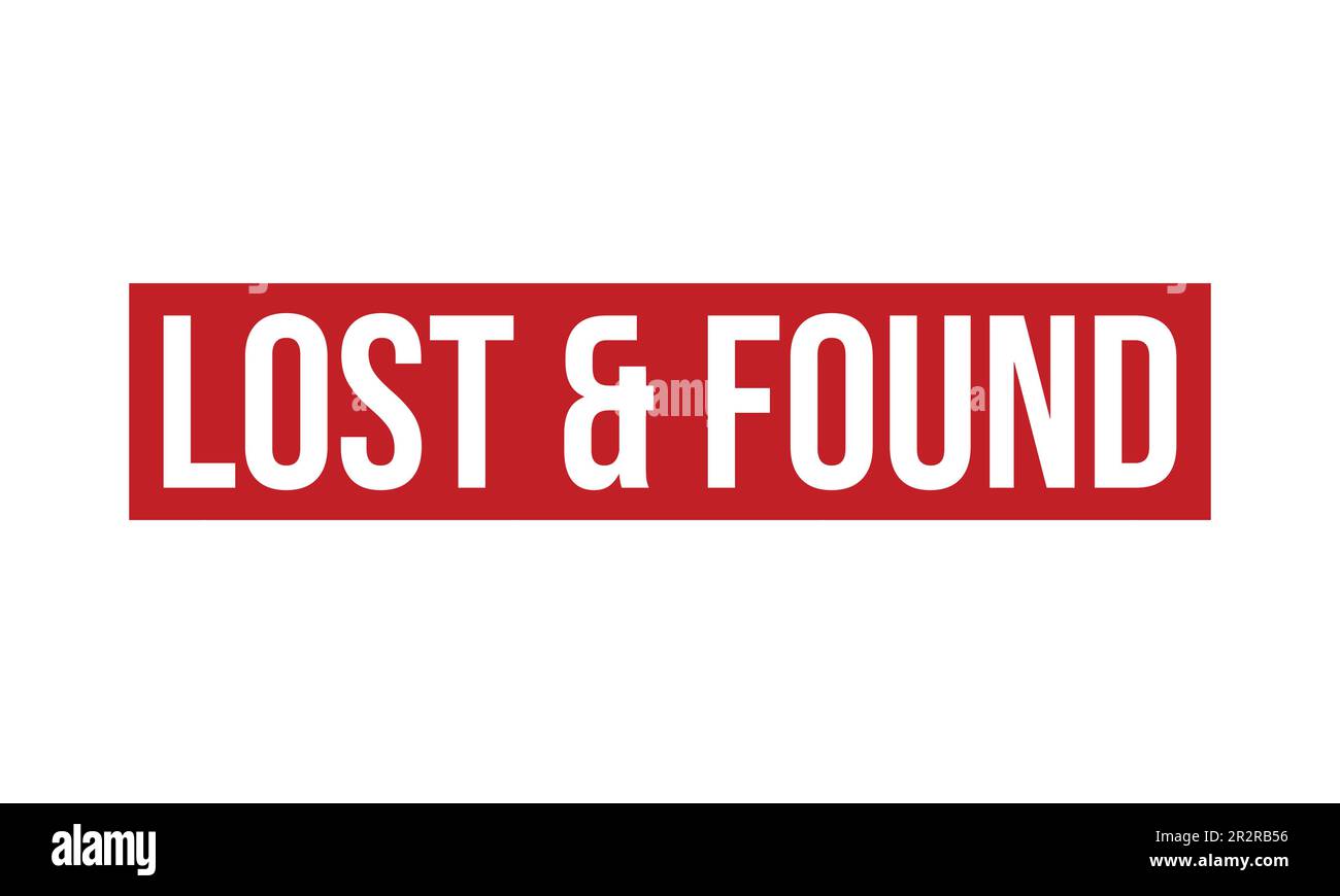 Lost & Found Rubber Stamp Seal Vector Stock Vector Image & Art - Alamy