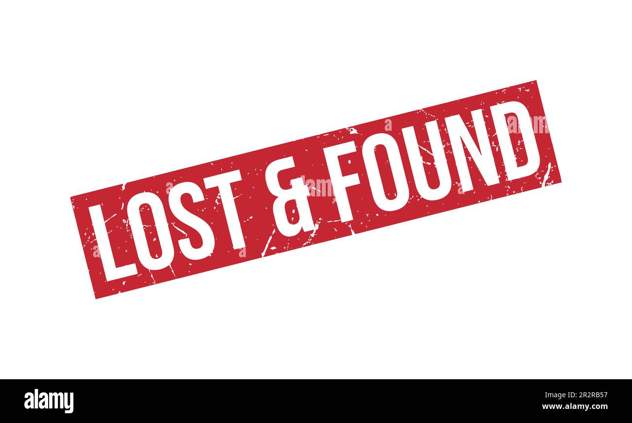 Lost & Found Rubber Stamp Seal Vector Stock Vector Image & Art - Alamy