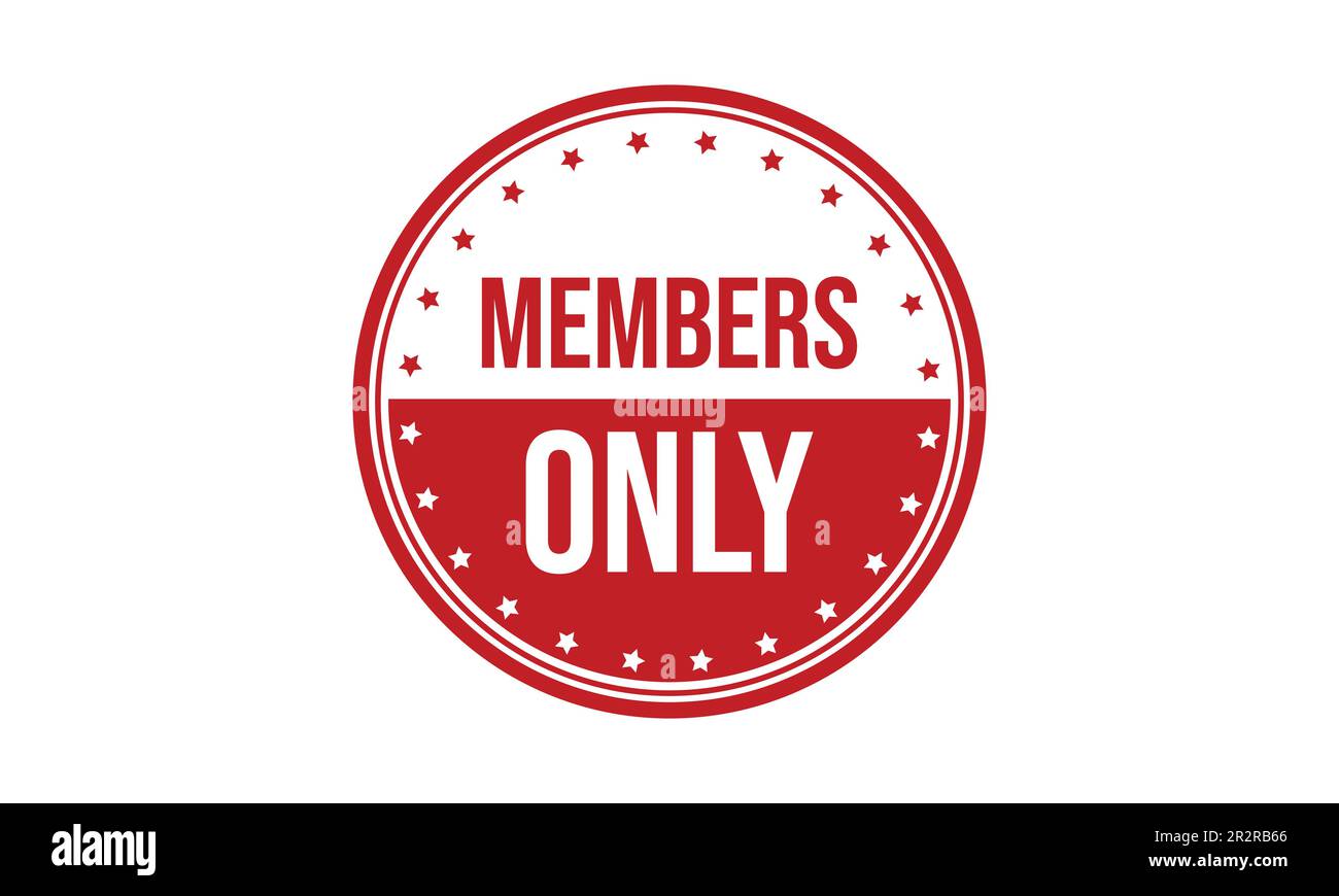 Members Only Rubber Stamp Seal Vector Stock Vector Image & Art - Alamy