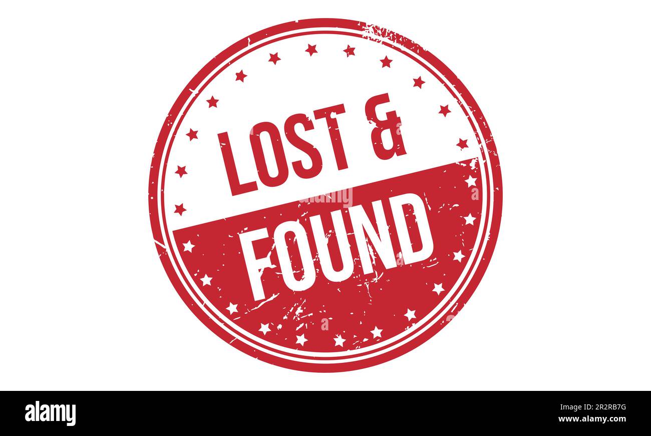 Lost & Found Rubber Stamp Seal Vector Stock Vector Image & Art - Alamy
