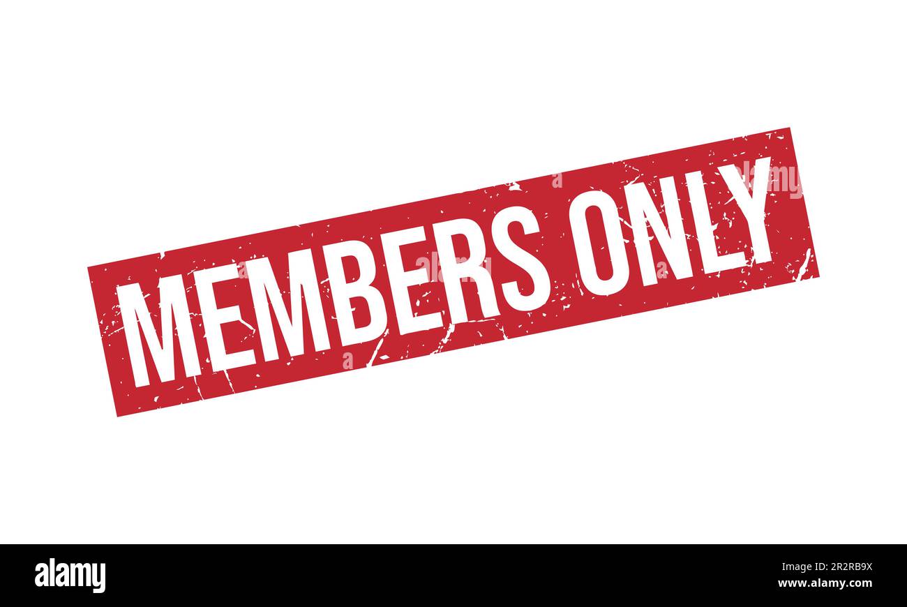 Members Only Rubber Stamp Seal Vector Stock Vector Image & Art - Alamy