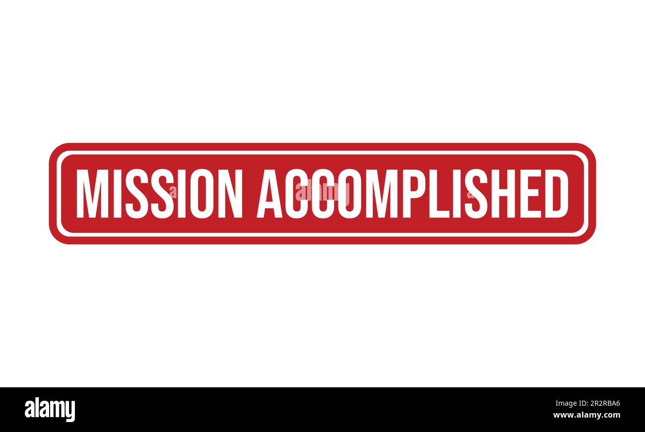 Mission accomplished stamp Stock Vector Images - Alamy