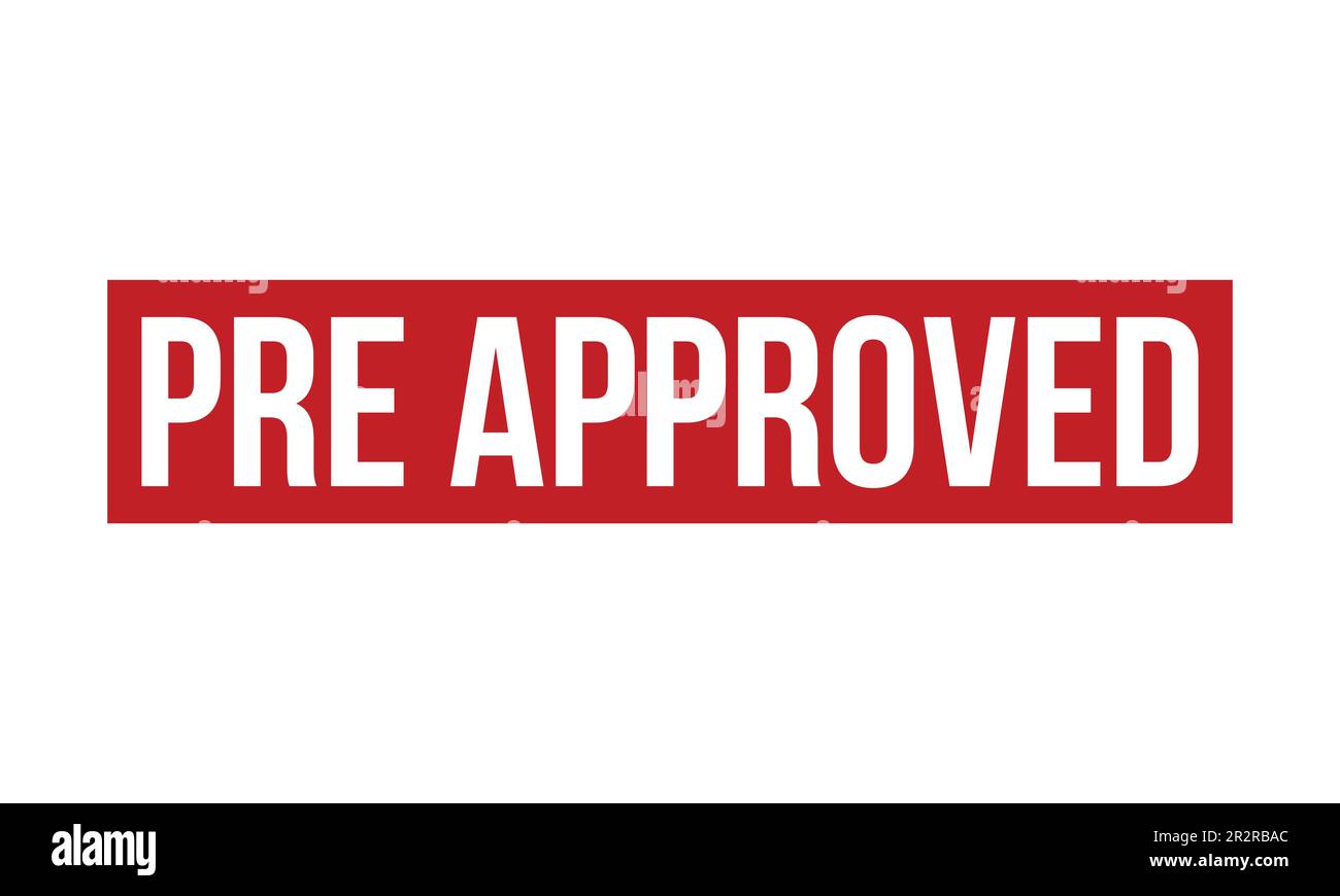 Pre approved Stock Vector Images - Alamy