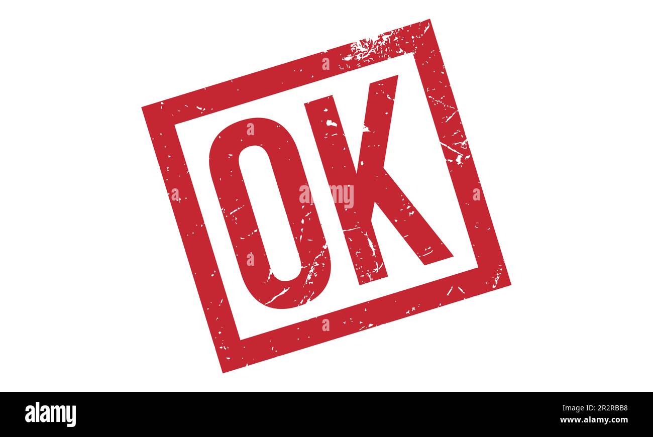 OK Rubber Stamp Seal Vector Stock Vector Image & Art - Alamy