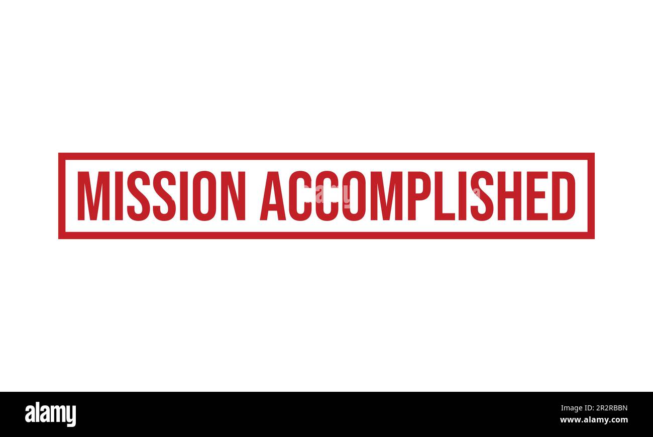 Mission accomplished stamp Stock Vector Images - Alamy