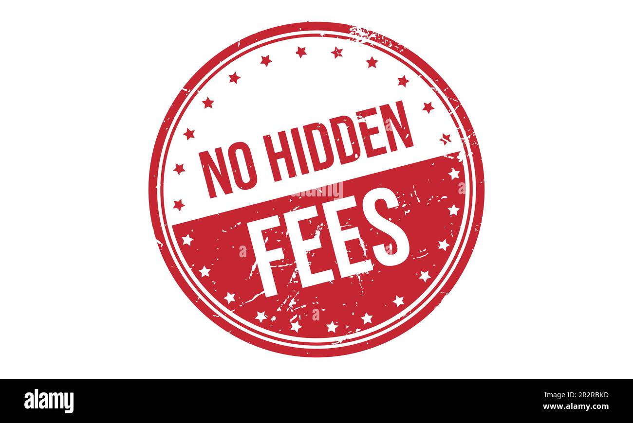 Hidden fees stamp hi-res stock photography and images - Alamy