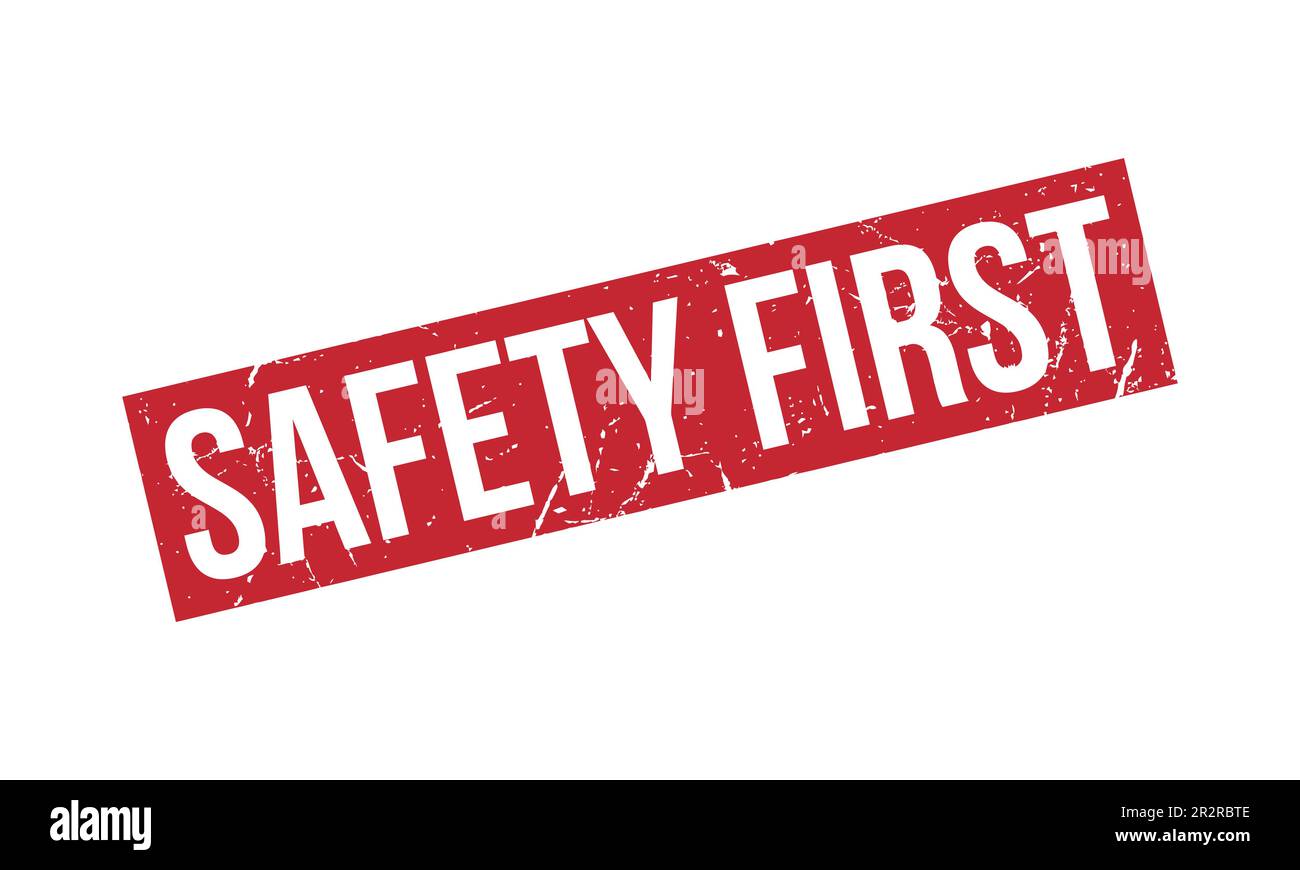 Safety first stamp hi-res stock photography and images - Alamy